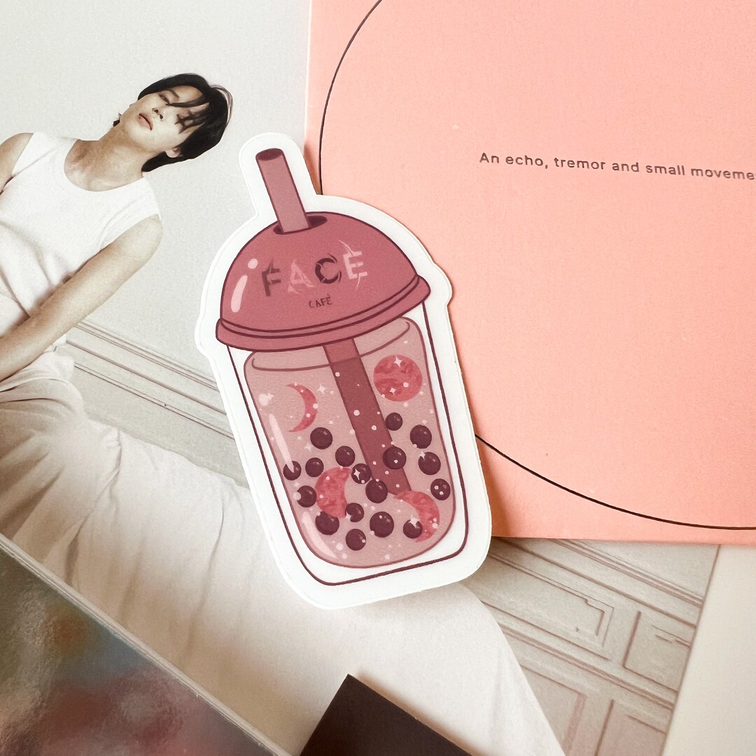 Transparent BTS Album Boba Sticker - Etsy