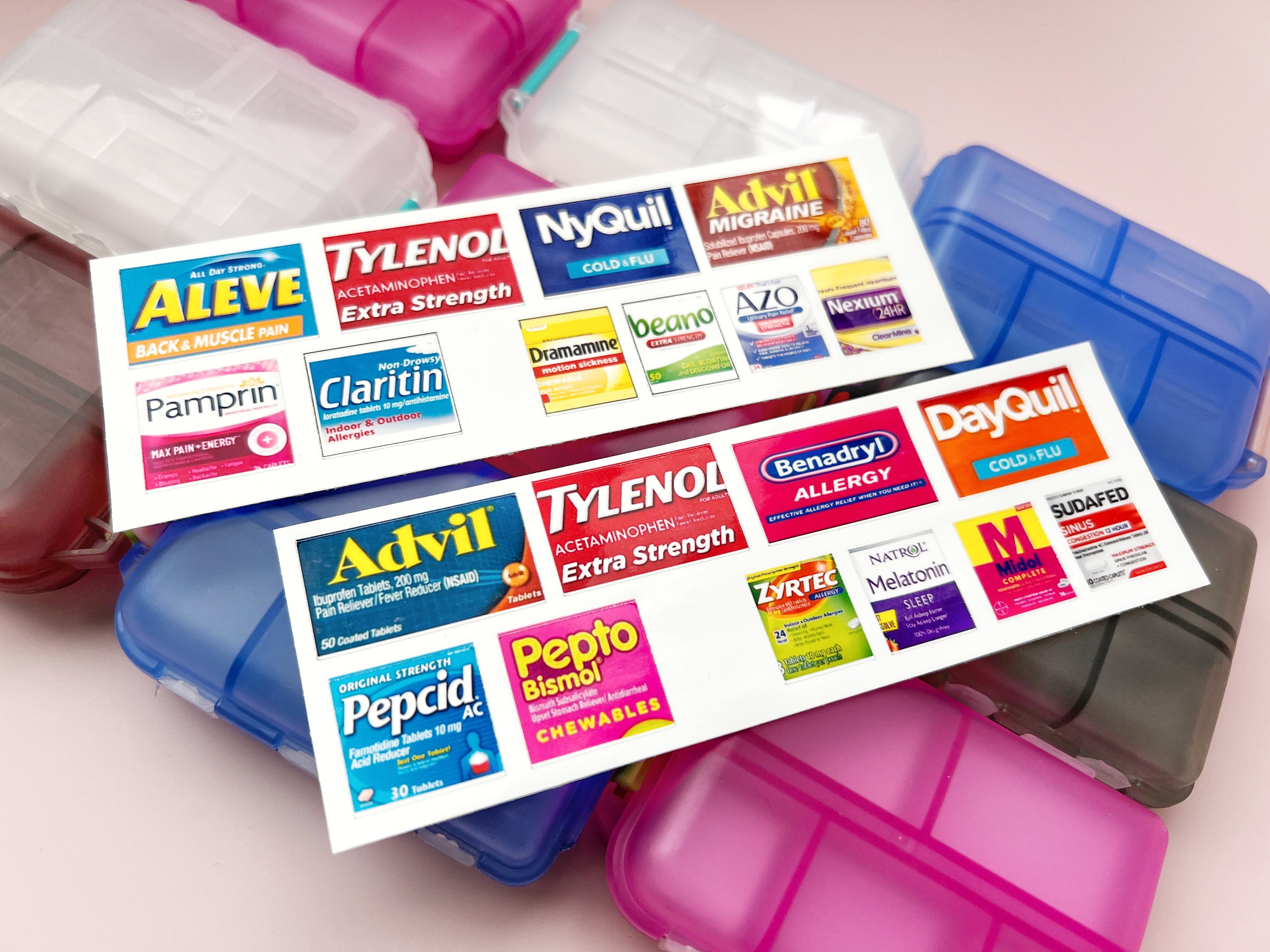 Customized Pocket Pharmacy Labels (no Box), Personalized Pill Box ...