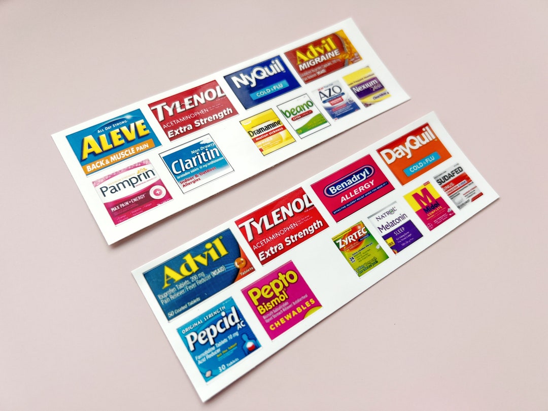 Customized Pocket Pharmacy Labels (no Box), Personalized Pill Box ...