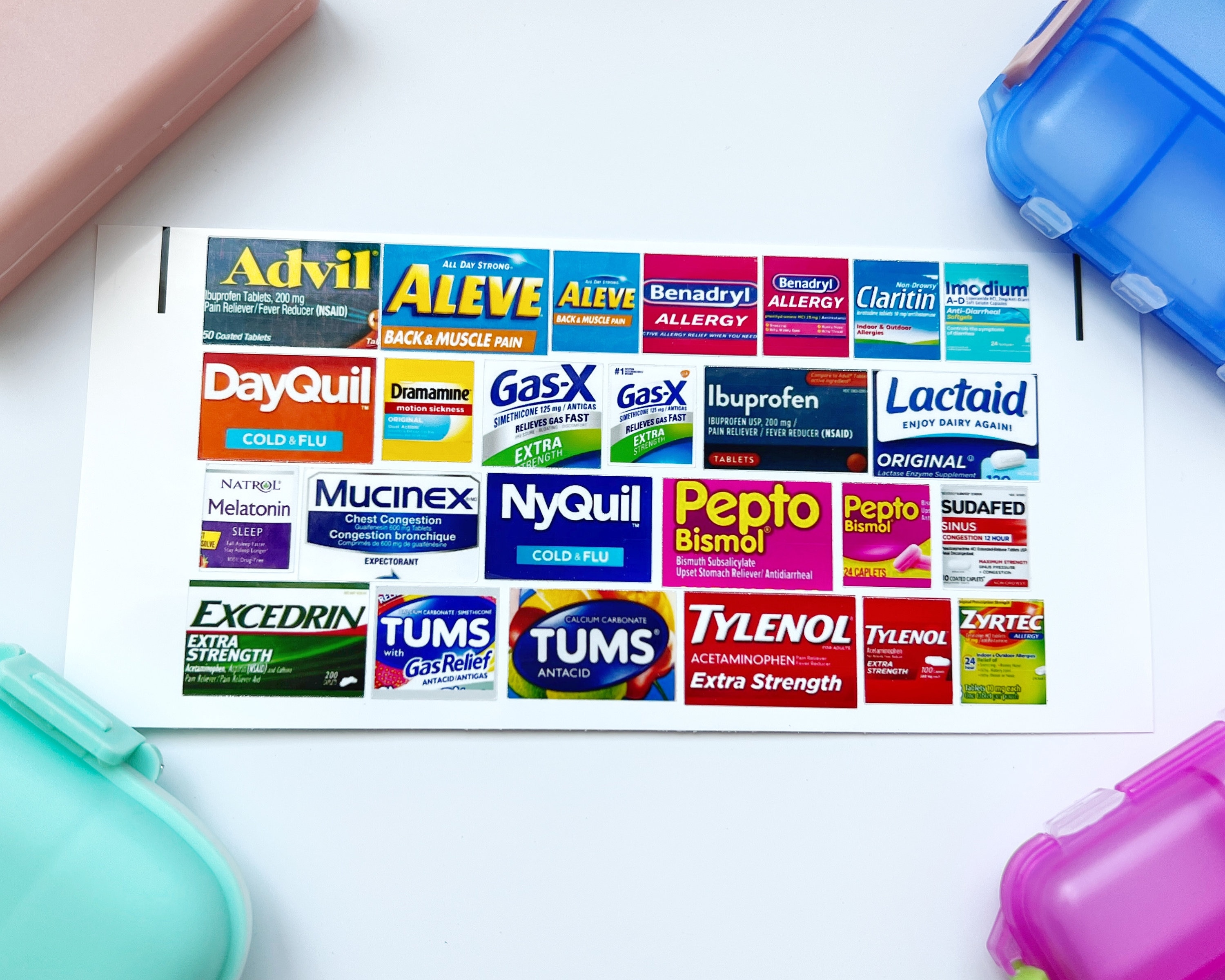 Medication Labels Peel and Stick Pocket Pharmacy Labels Common Drugs ...