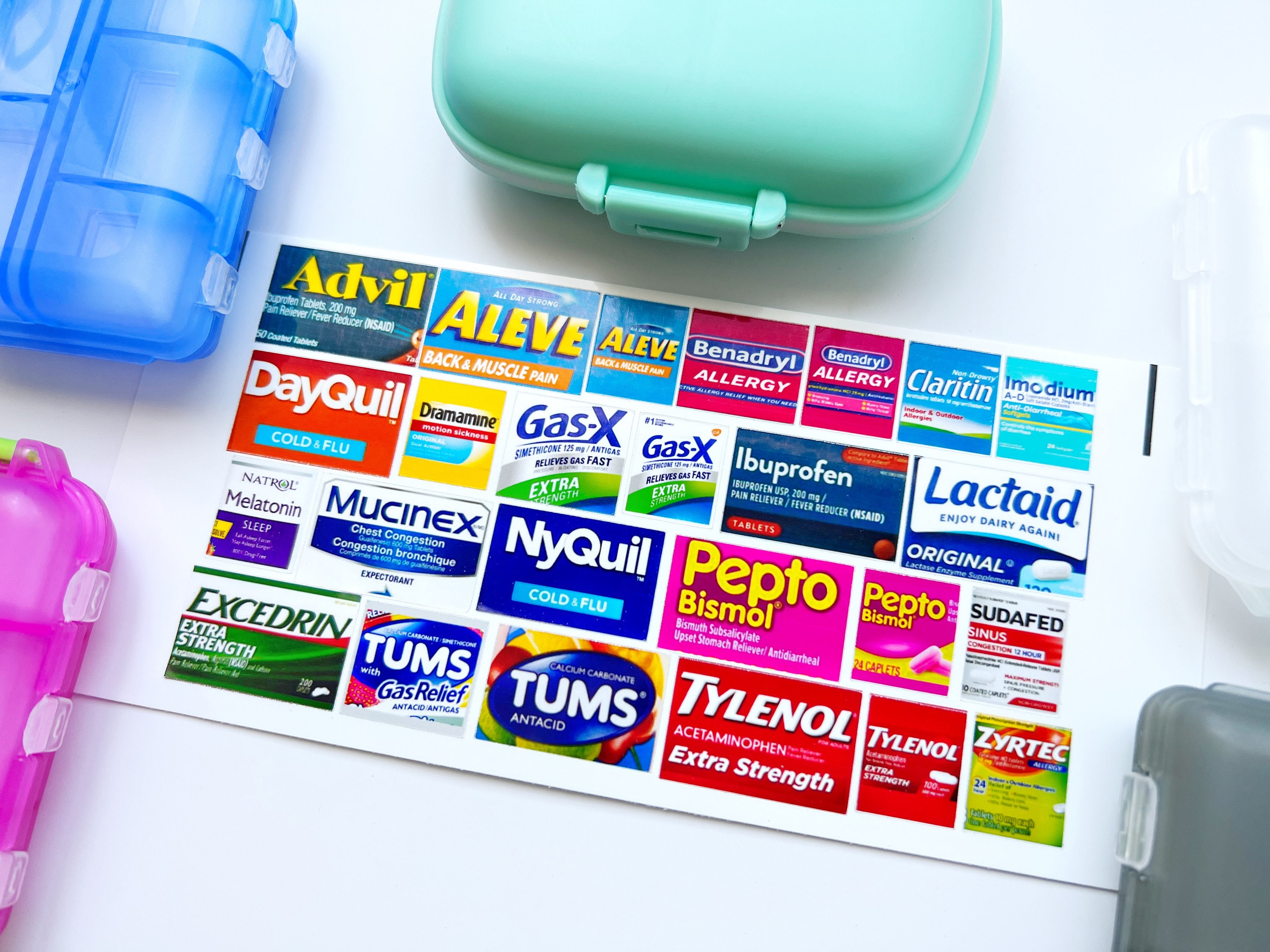 Medication Labels Peel and Stick Pocket Pharmacy Labels Common Drugs ...