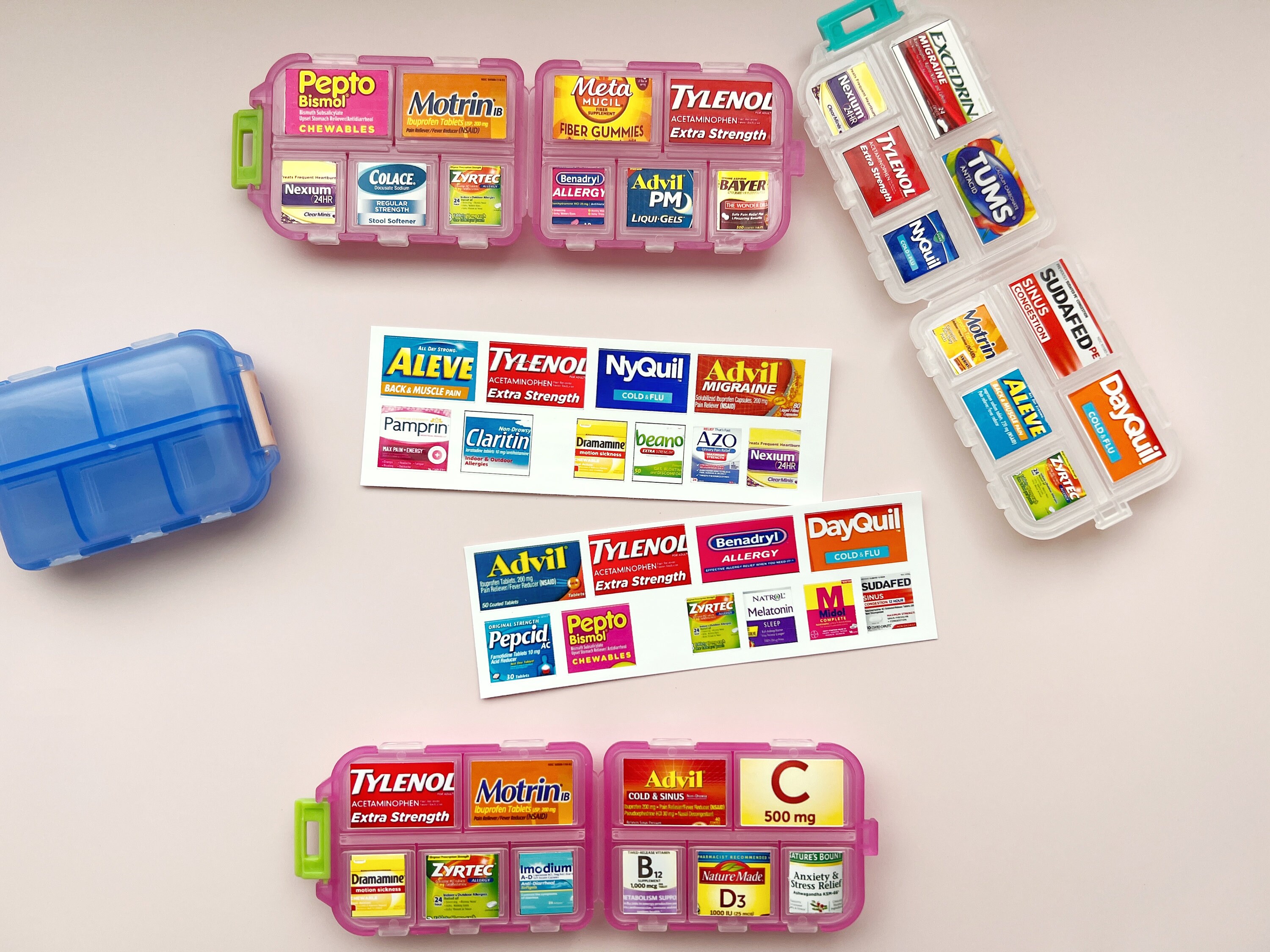 Customized Pocket Pharmacy Labels (no Box), Personalized Pill Box ...