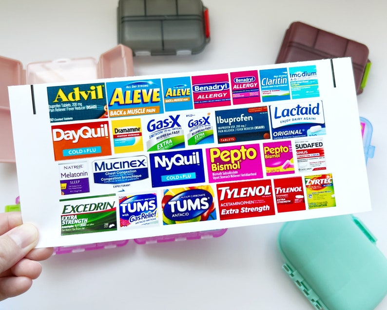 Medication Labels Peel and Stick Pocket Pharmacy Labels Common - Etsy