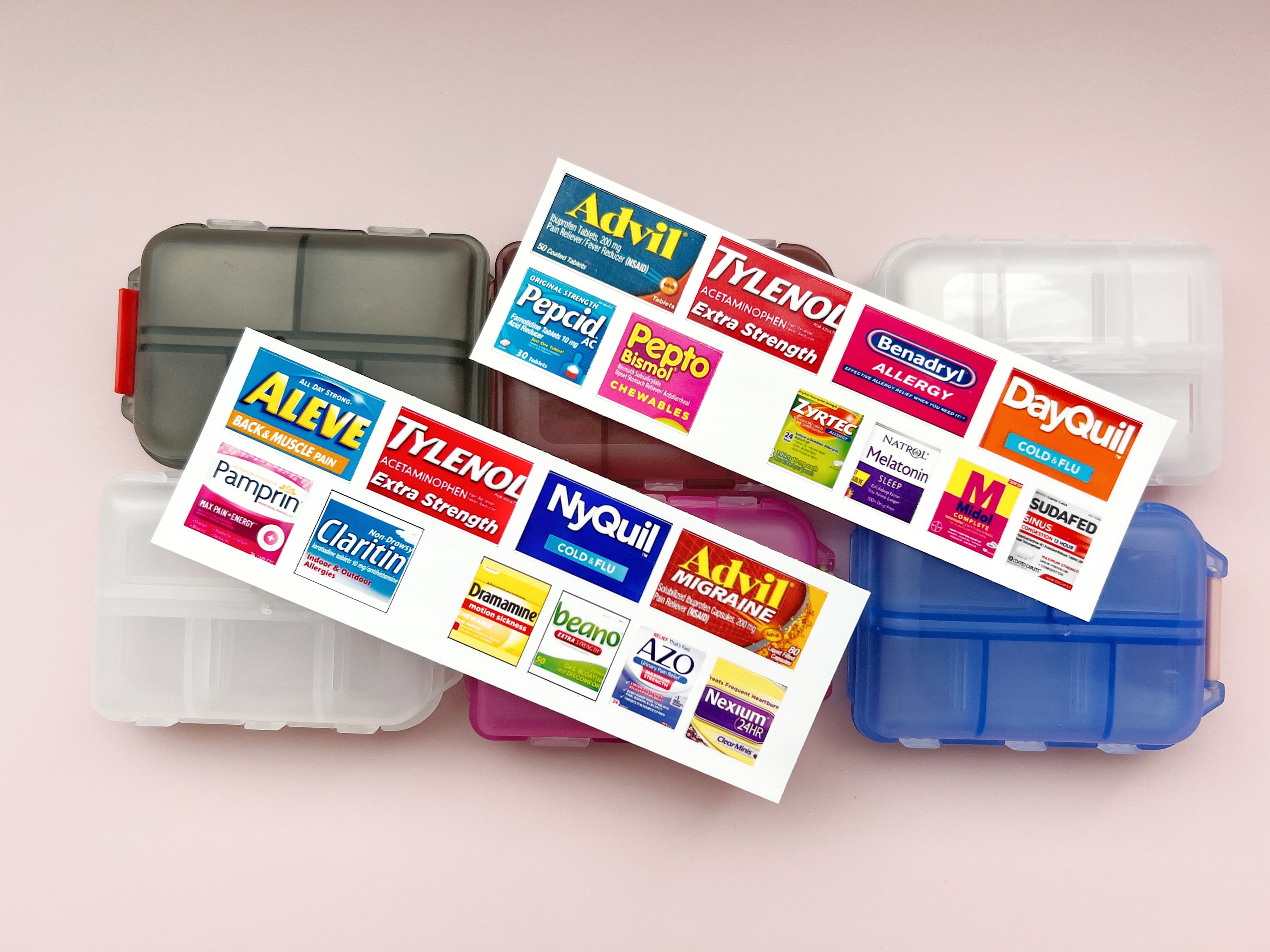 Customized Pocket Pharmacy Labels (no Box), Personalized Pill Box ...