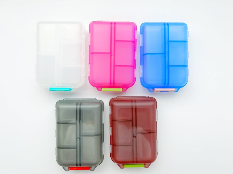 Customizable Pocket Pharmacy Pill Case With Waterproof Labels Travel ...