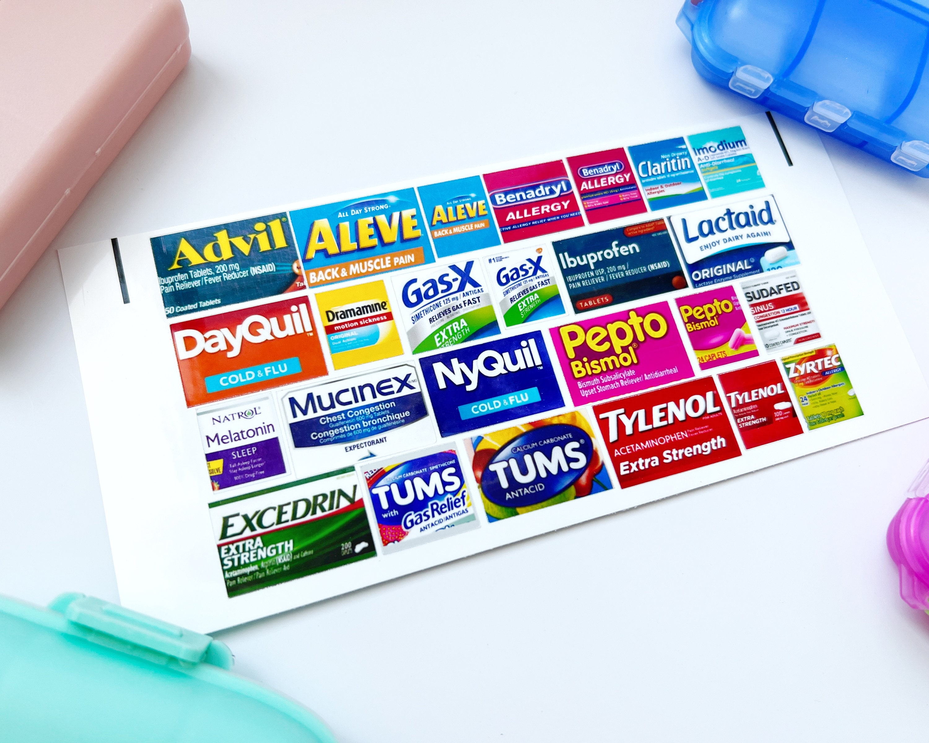 Medication Labels Peel and Stick Pocket Pharmacy Labels Common Drugs ...