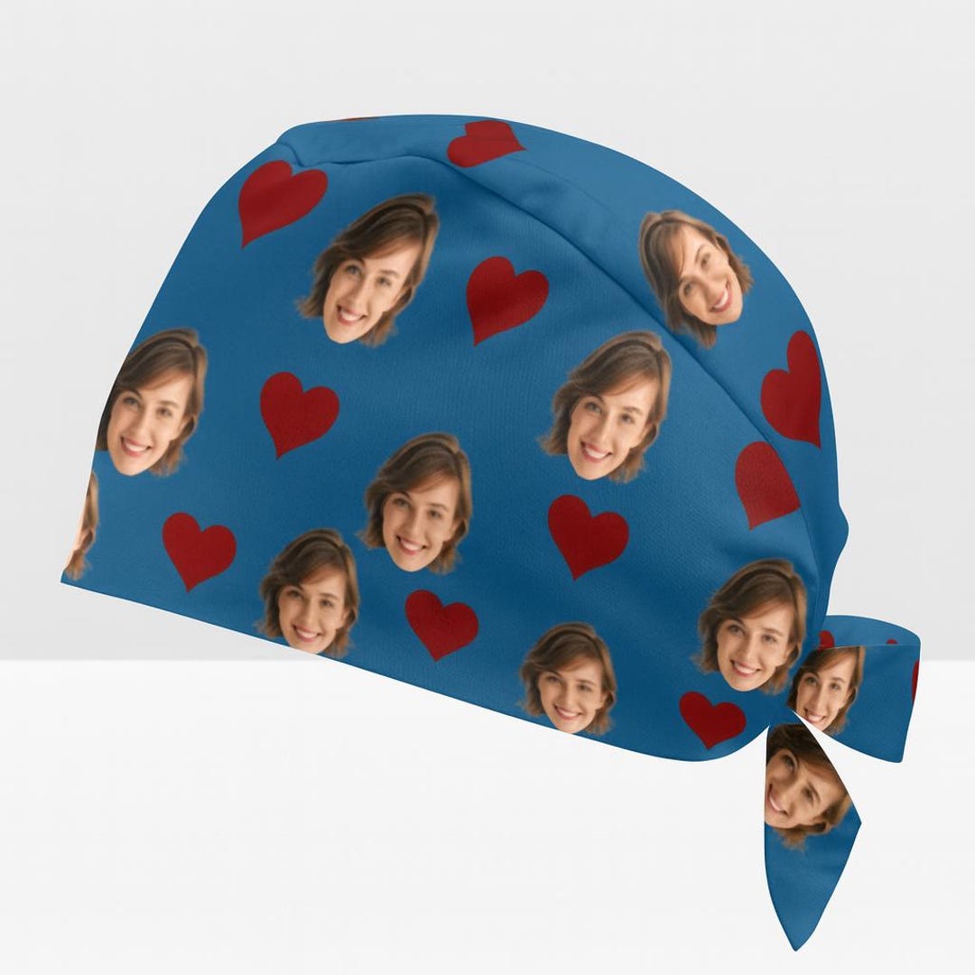 Custom Nurse Scrub Cap, Personalized Medical Hat With Sweatband, Unique ...