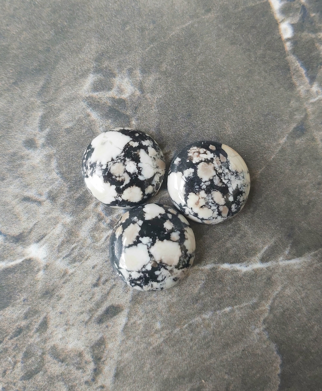 Appaloosa Stones Cabochons Natural Magnesite Cabochons 3 Pieces ...