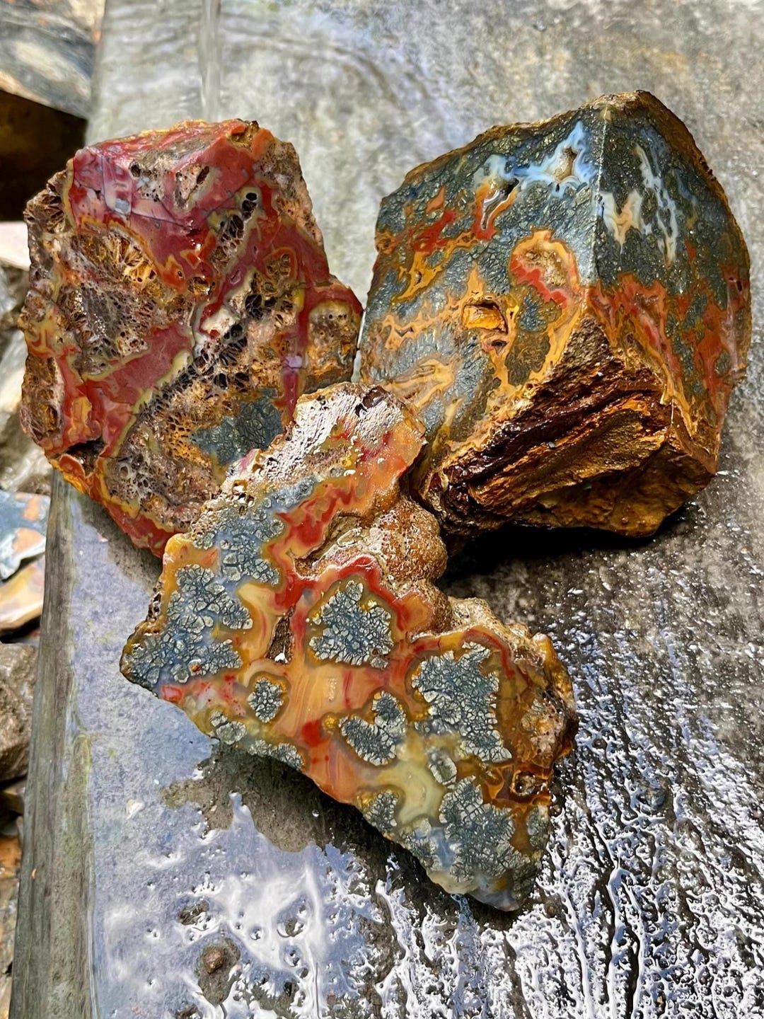 Red Marcasite Material, 1 Kg Best Quality Stone, Rare Agate - Etsy
