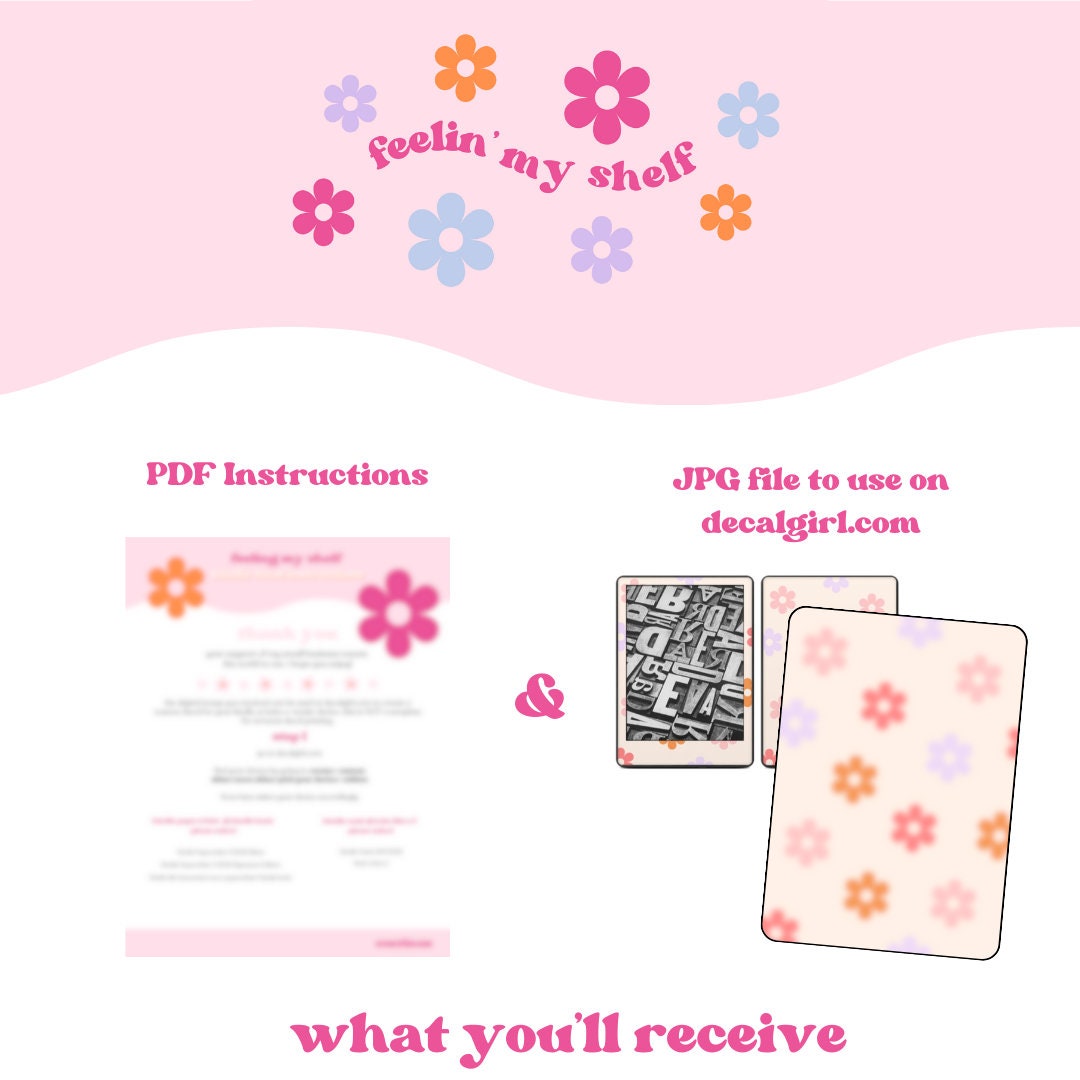 Kindle Paperwhite Decal Digital Download, Kindle Basic Decal Digital ...