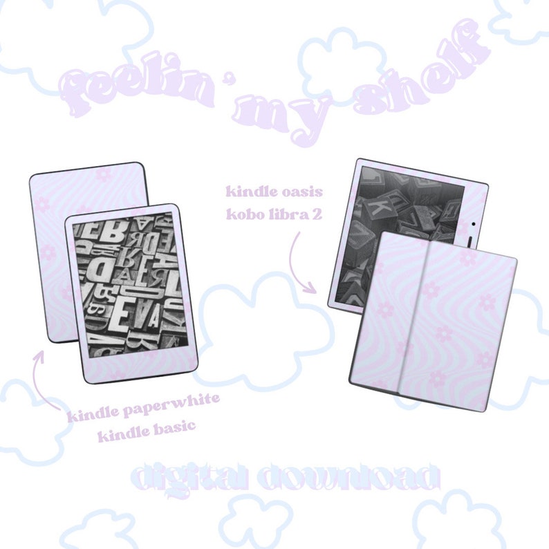 Kindle Paperwhite Decal Digital Download Kindle Basic Decal - Etsy