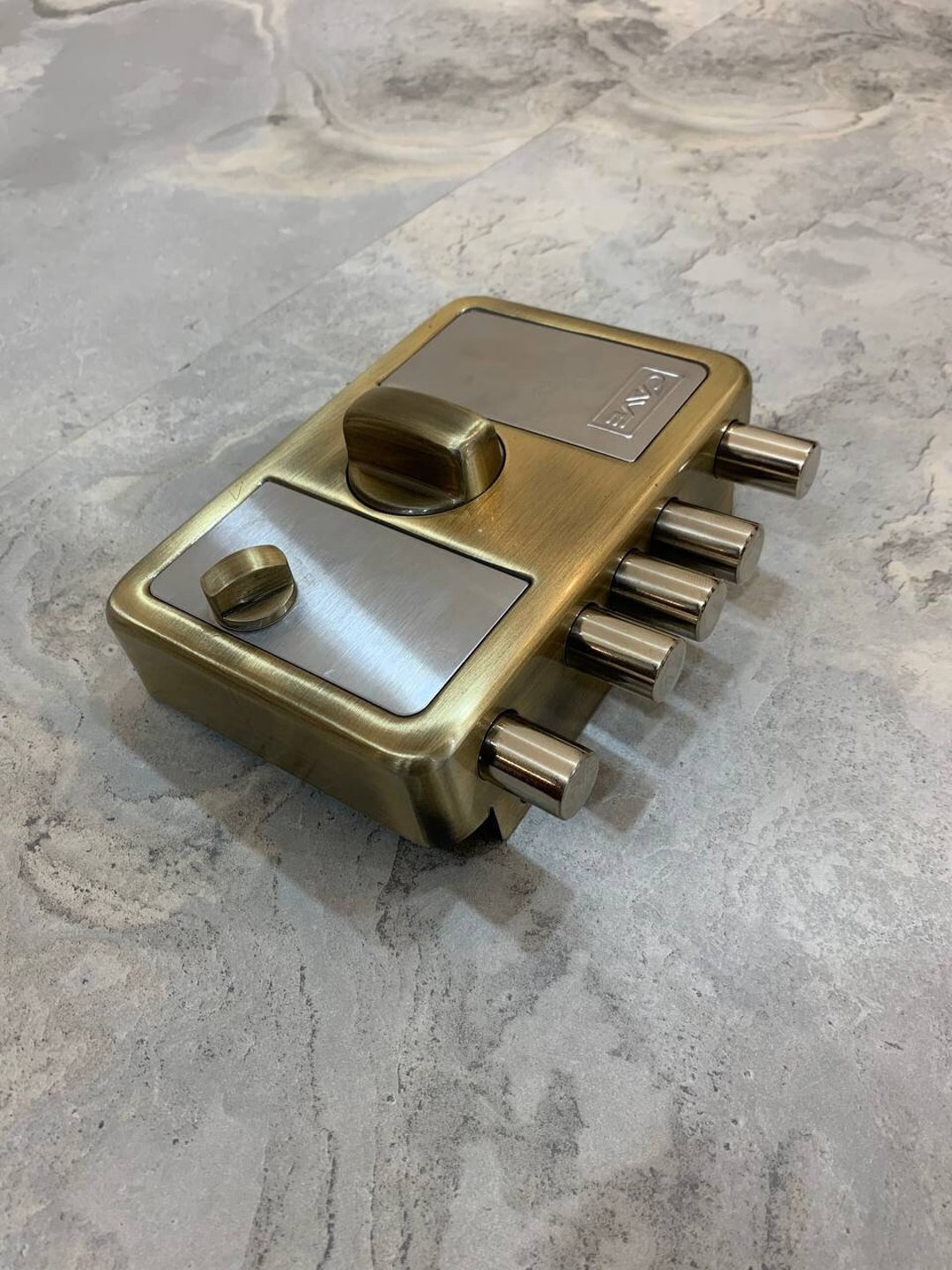 Solid Brass Penta Bolt Door Lock 5 BULLETS ANTIQUE Finish - Etsy