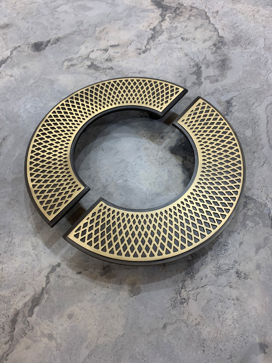 Antique Brass Half Round Handle Solid Brass Hand Casted - Etsy