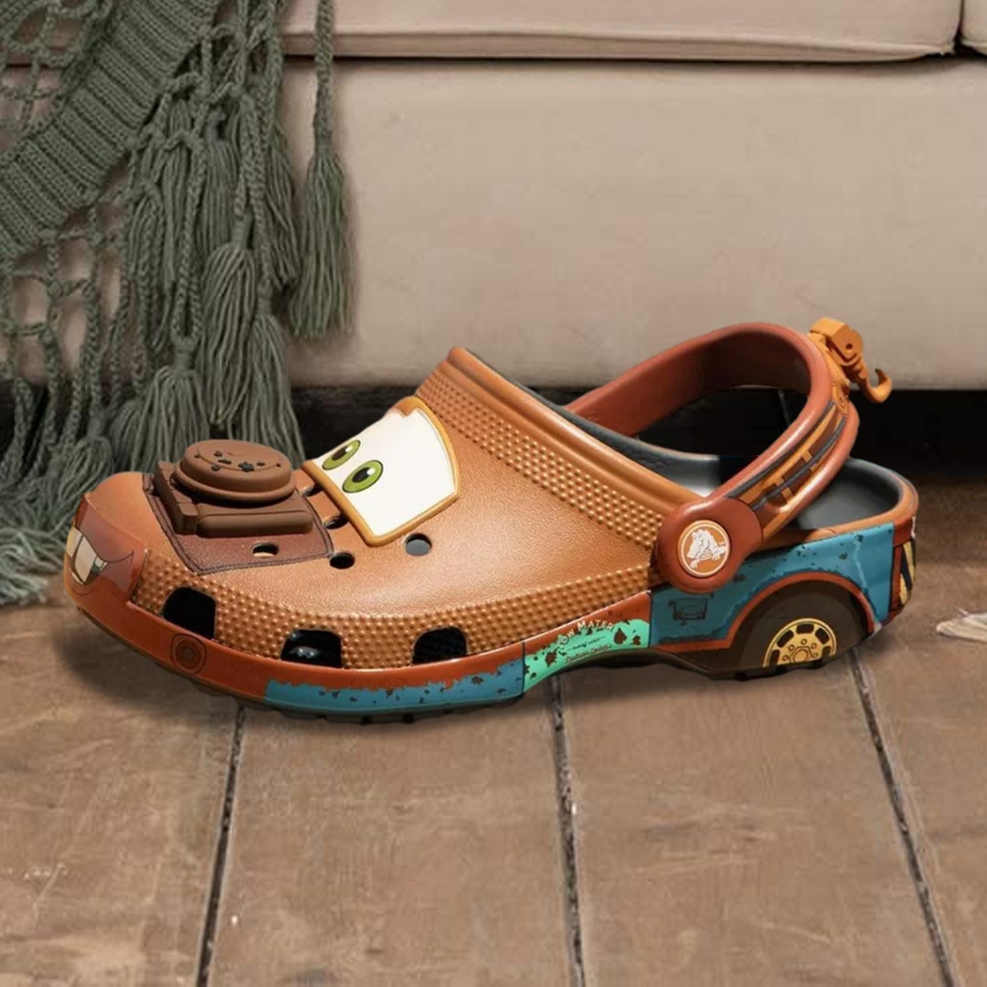 Pixar Releases Playful Crocs That Look Like Mater From cars - Etsy