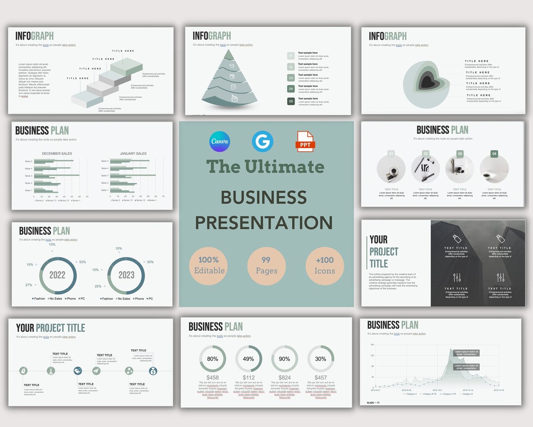 Ultimate Business Analysis Presentation Template | 99 Professional PPT ...