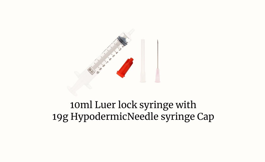 10ml Syringe With 19g Hypodermic Needle and Syringe Cap - Etsy