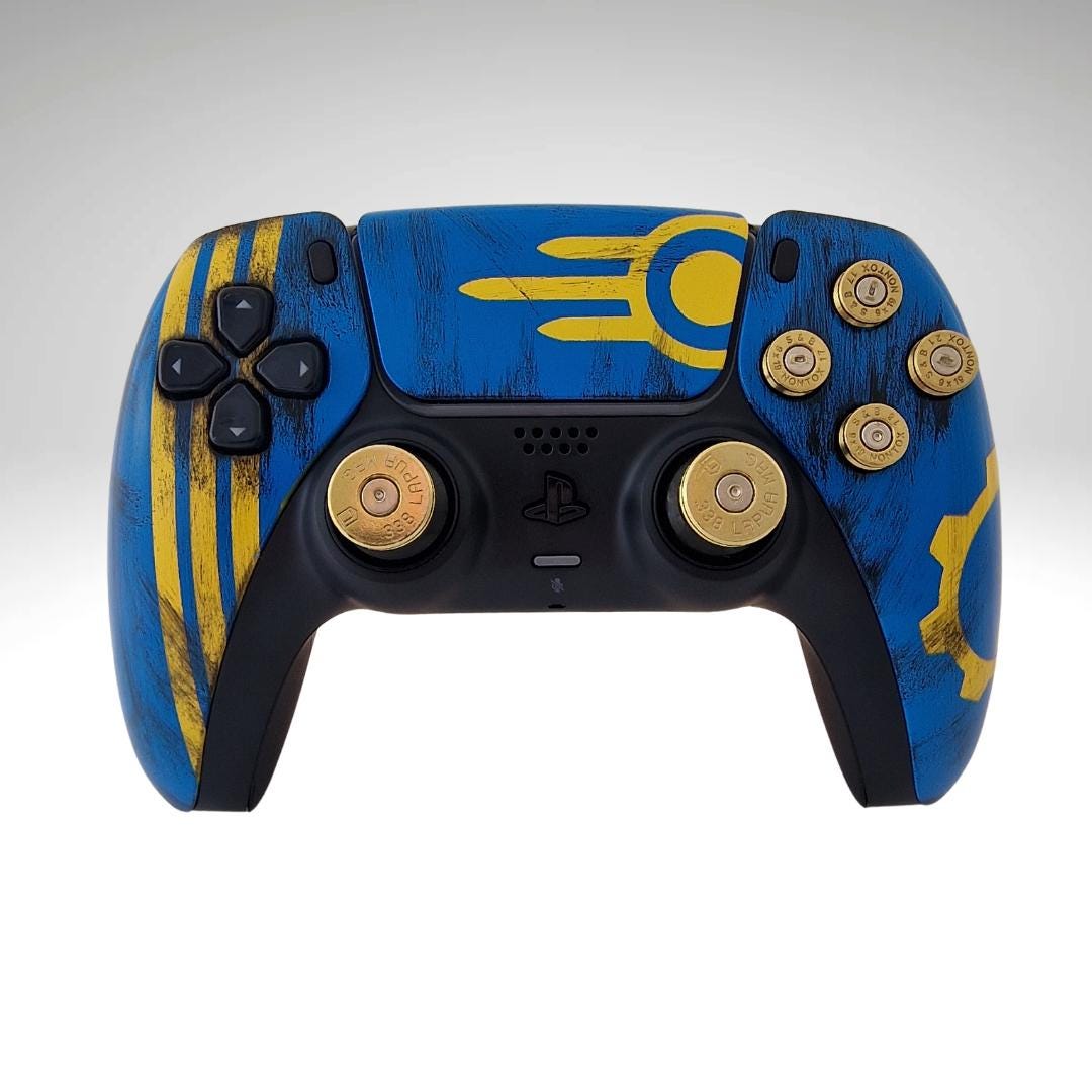 Custom Hand Painted Vault Tech Themed Fallout Controller With Real ...