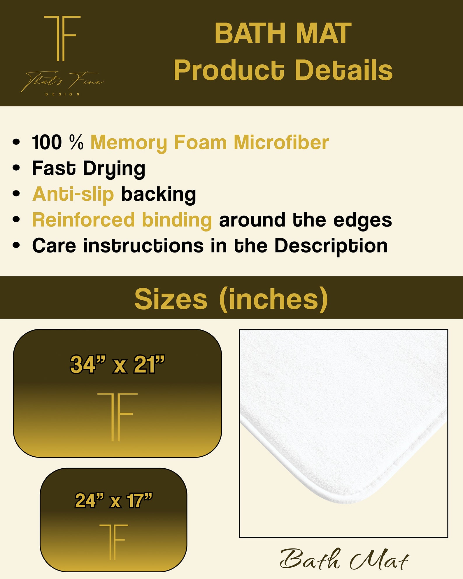 Beige Veins Bath Mat Marble Bath Mat Golden Curves for Bathtub Marble ...