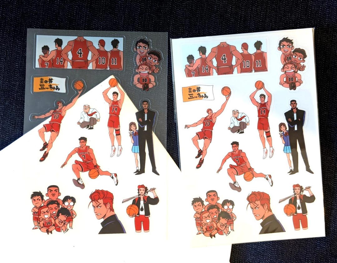 Slam Dunk Sticker Sheets - Etsy