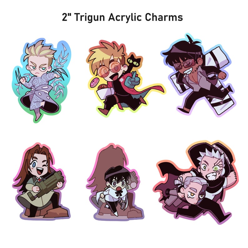 Tristamp Acrylic Charms - Etsy