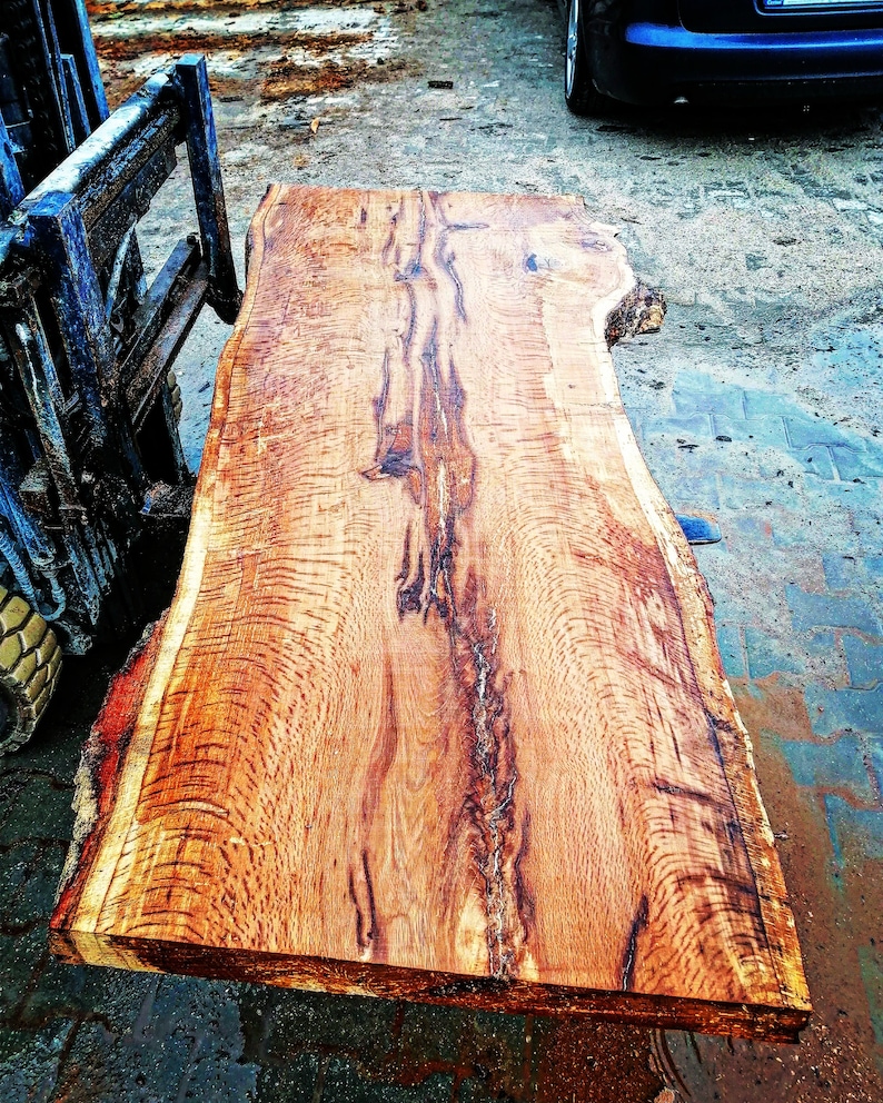 European Oak Live Edge Wood Slabs - Etsy
