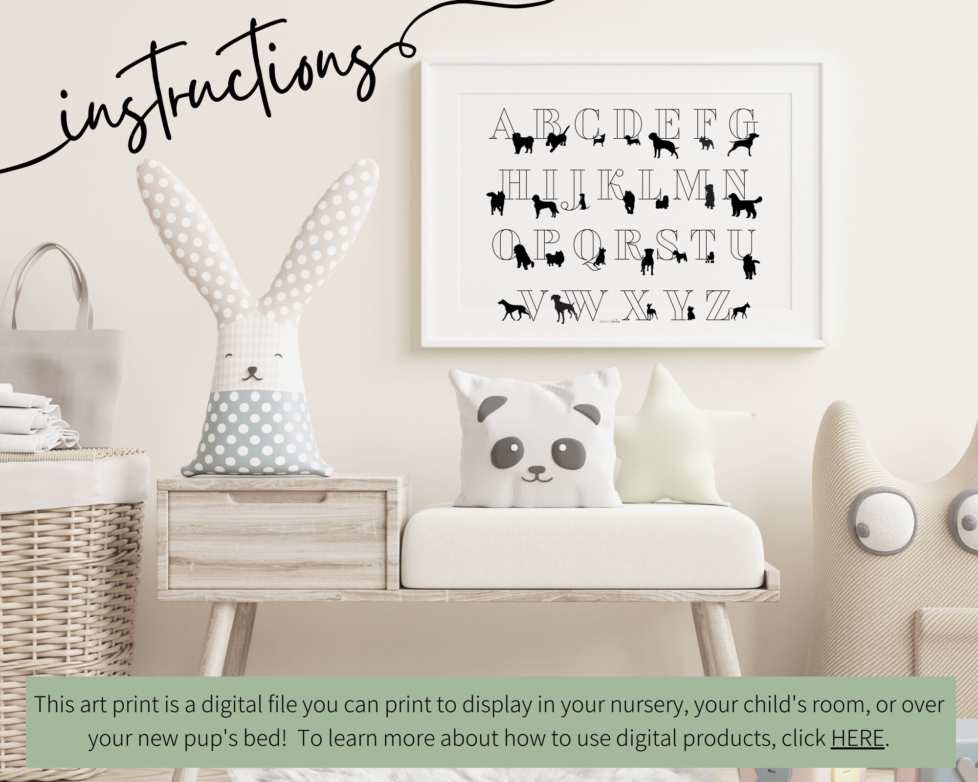 Nursery Alphabet Printable - Etsy