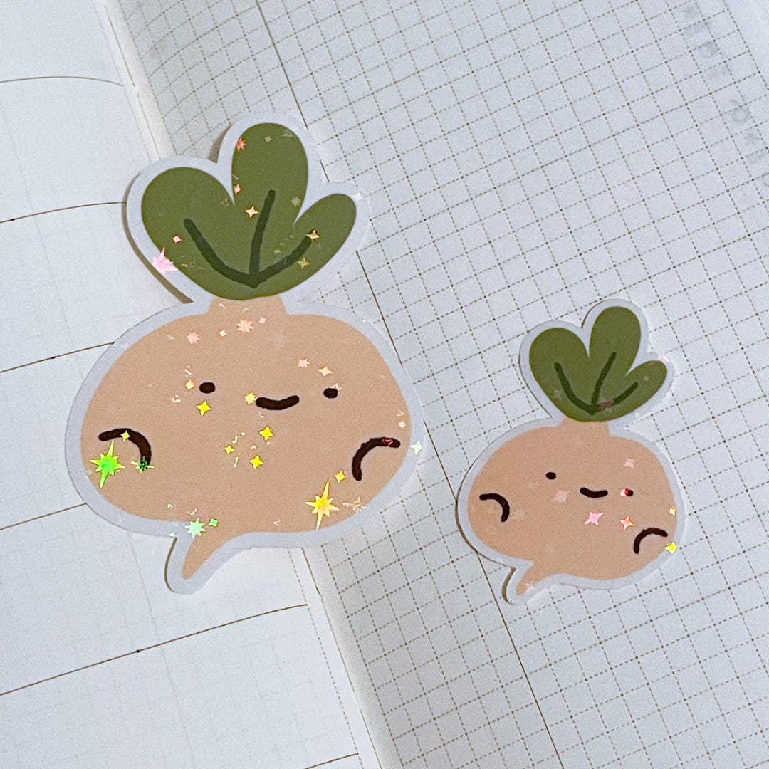 Turnip Sticker Set! Adorable Vegetables From the Veggie Patch! | One ...