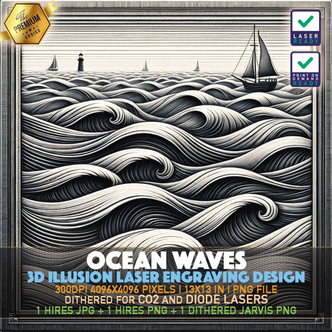 Laser Engraving File | 3D Illusion PNG | Lightburn File | PNG Engraving ...