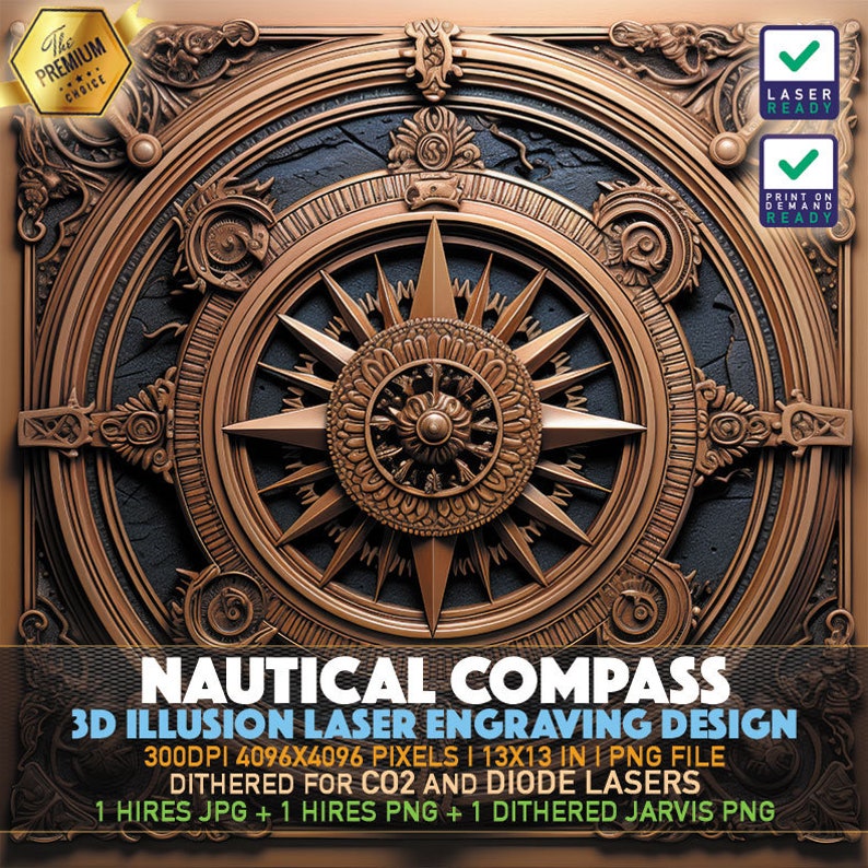 Laser Engraving File | 3D Illusion PNG | Lightburn File | PNG Engraving ...