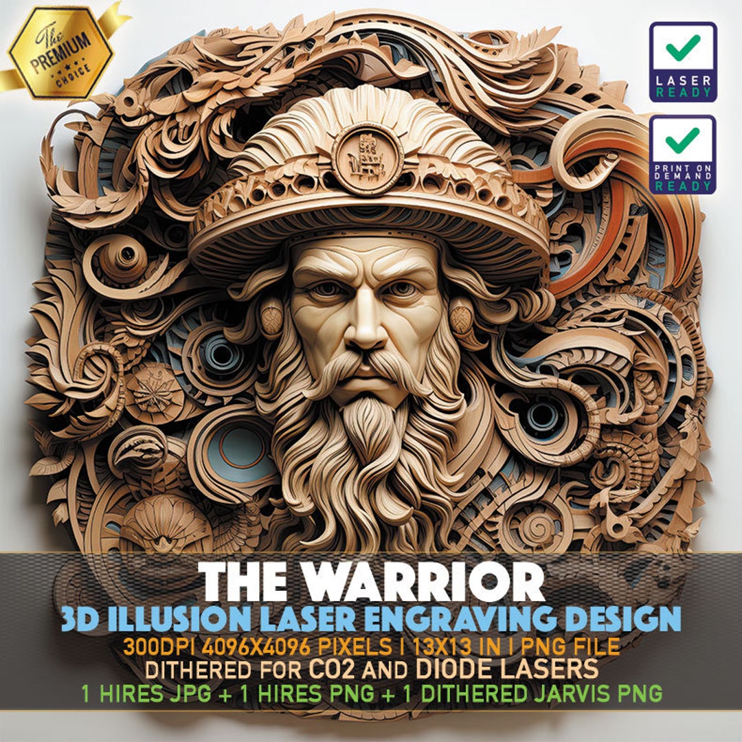 Laser Engraving File | 3D Illusion PNG | Lightburn File | PNG Engraving ...