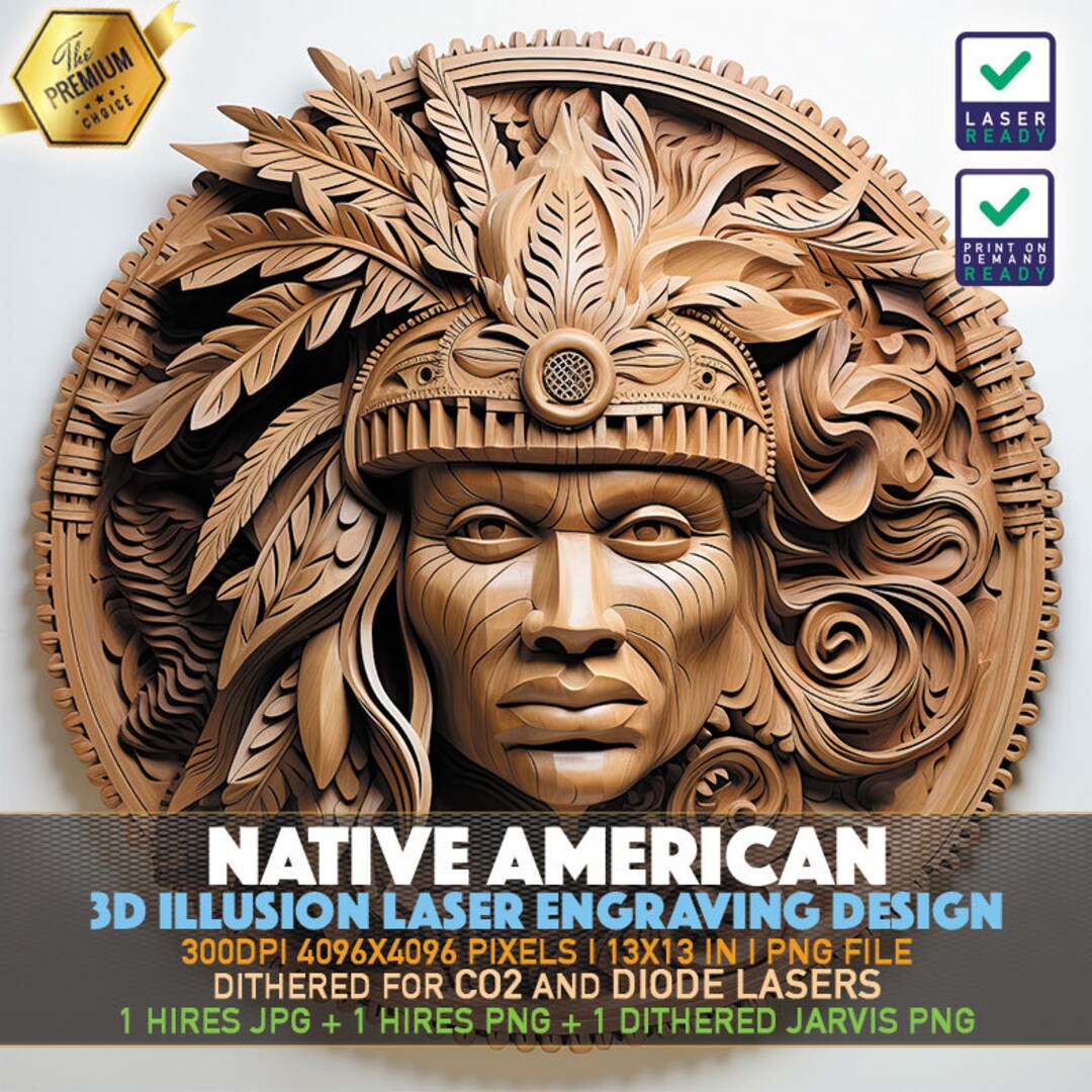 Laser Engraving File | 3D Illusion PNG | Lightburn File | PNG Engraving ...