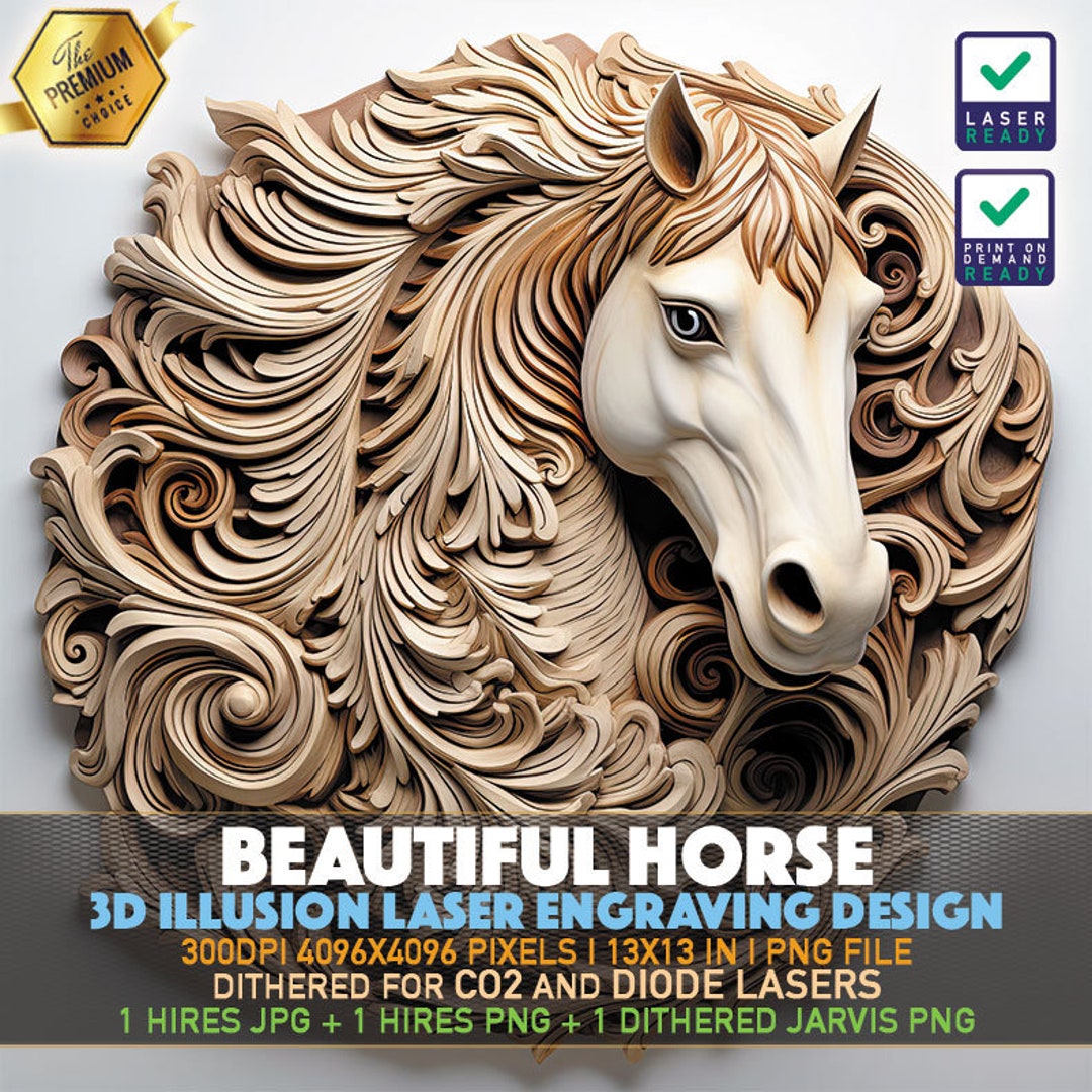 Laser Engraving File | 3D Illusion PNG | Lightburn File | PNG Engraving ...