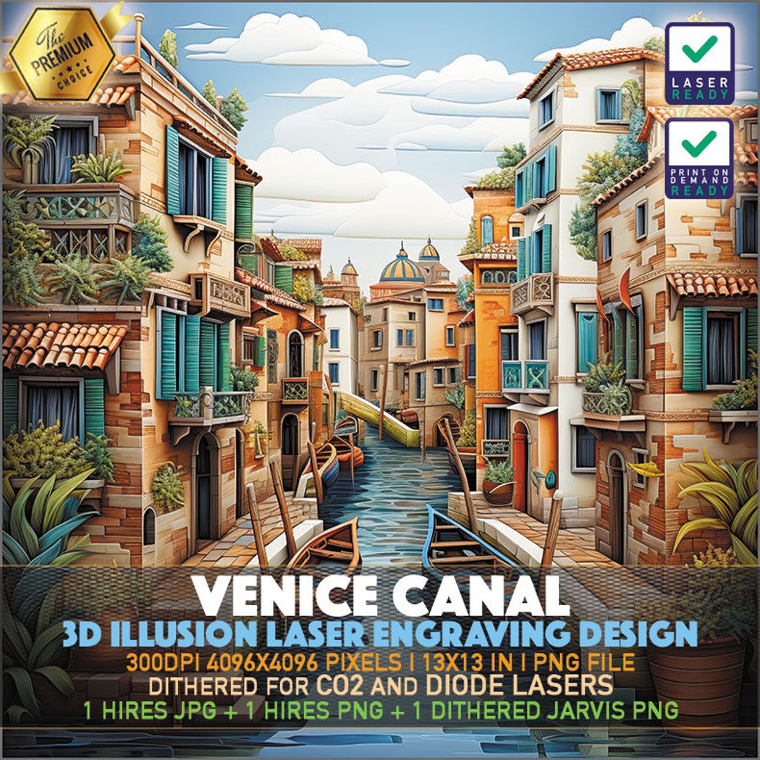 Laser Engraving File | 3D Illusion PNG | Lightburn File | PNG Engraving | Glowforge | Xtool ...