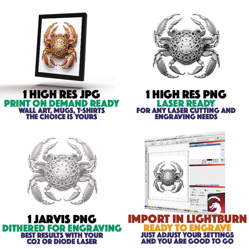 Laser Engraving File 3D Illusion PNG Lightburn File PNG Engraving ...