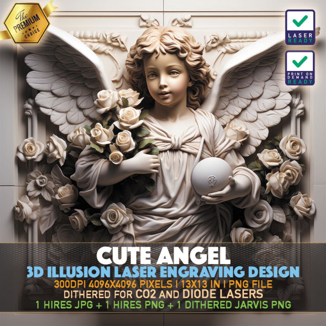 Laser Engraving File | 3D Illusion PNG | Lightburn File | PNG Engraving ...