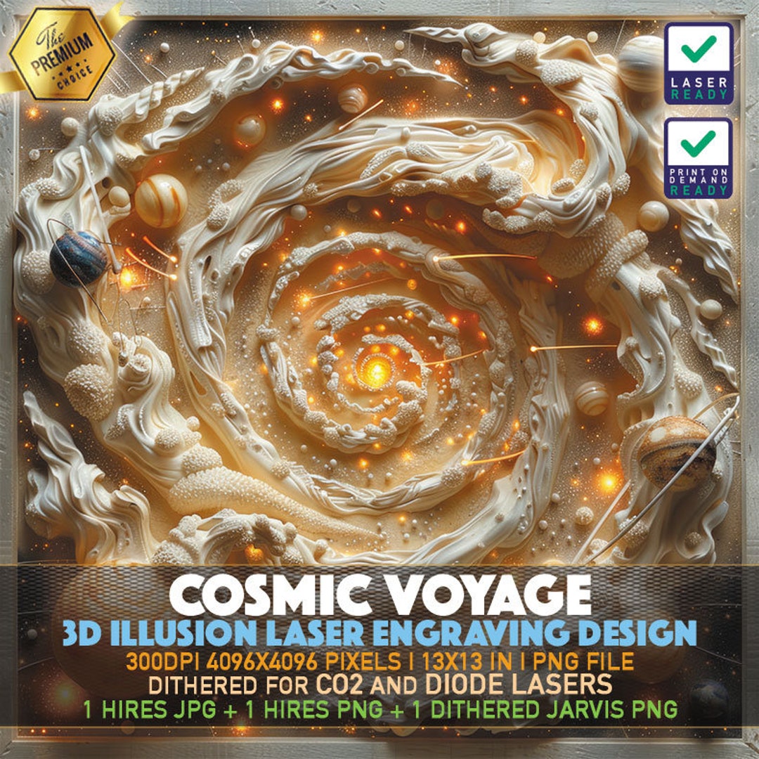 Cosmic Voyage | Universe | 3D Cosmic | Laser Engraving File | 3D ...