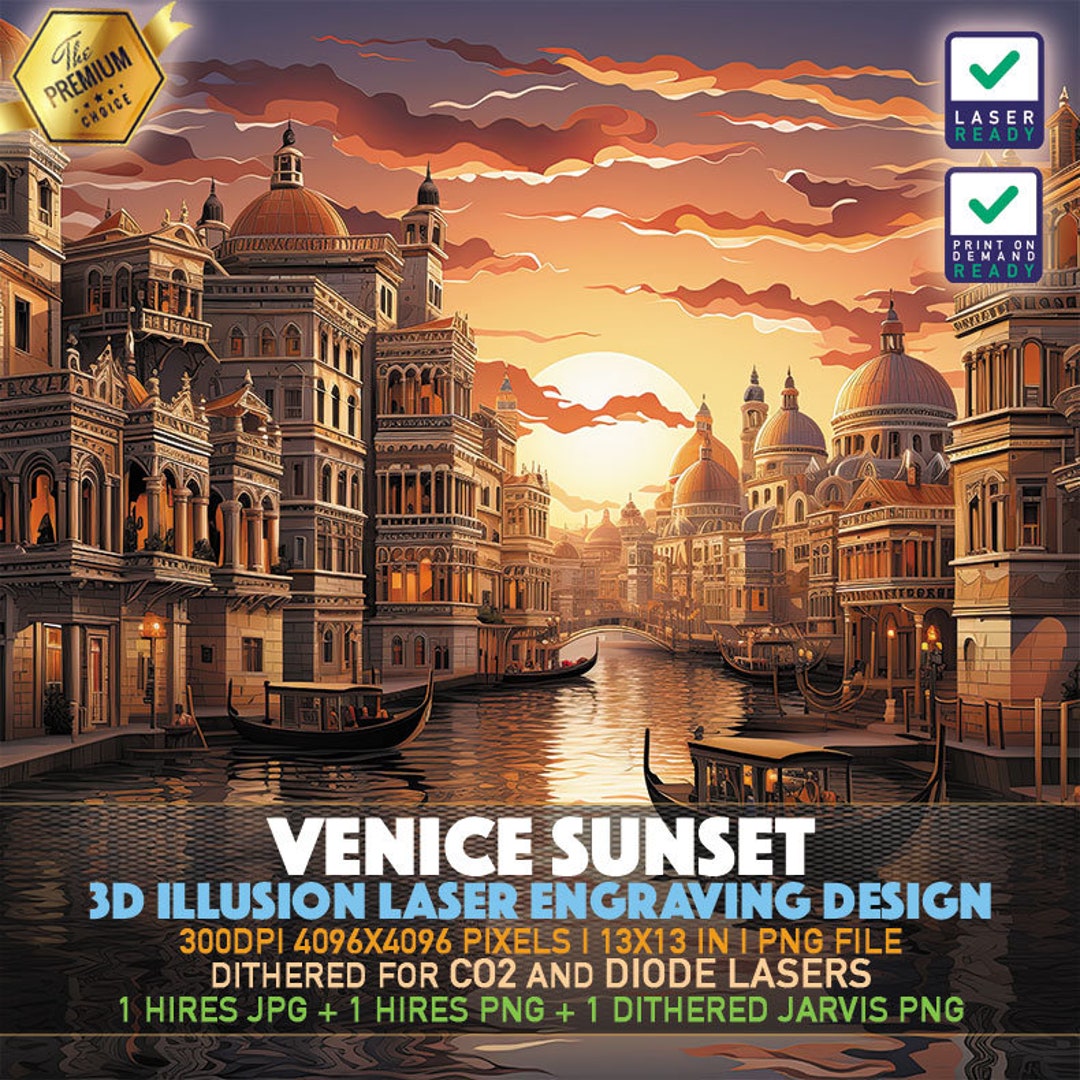 Laser Engraving File | 3D Illusion PNG | Lightburn File | PNG Engraving | Glowforge | Xtool ...