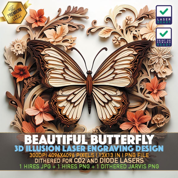 Butterfly Engraving - Etsy