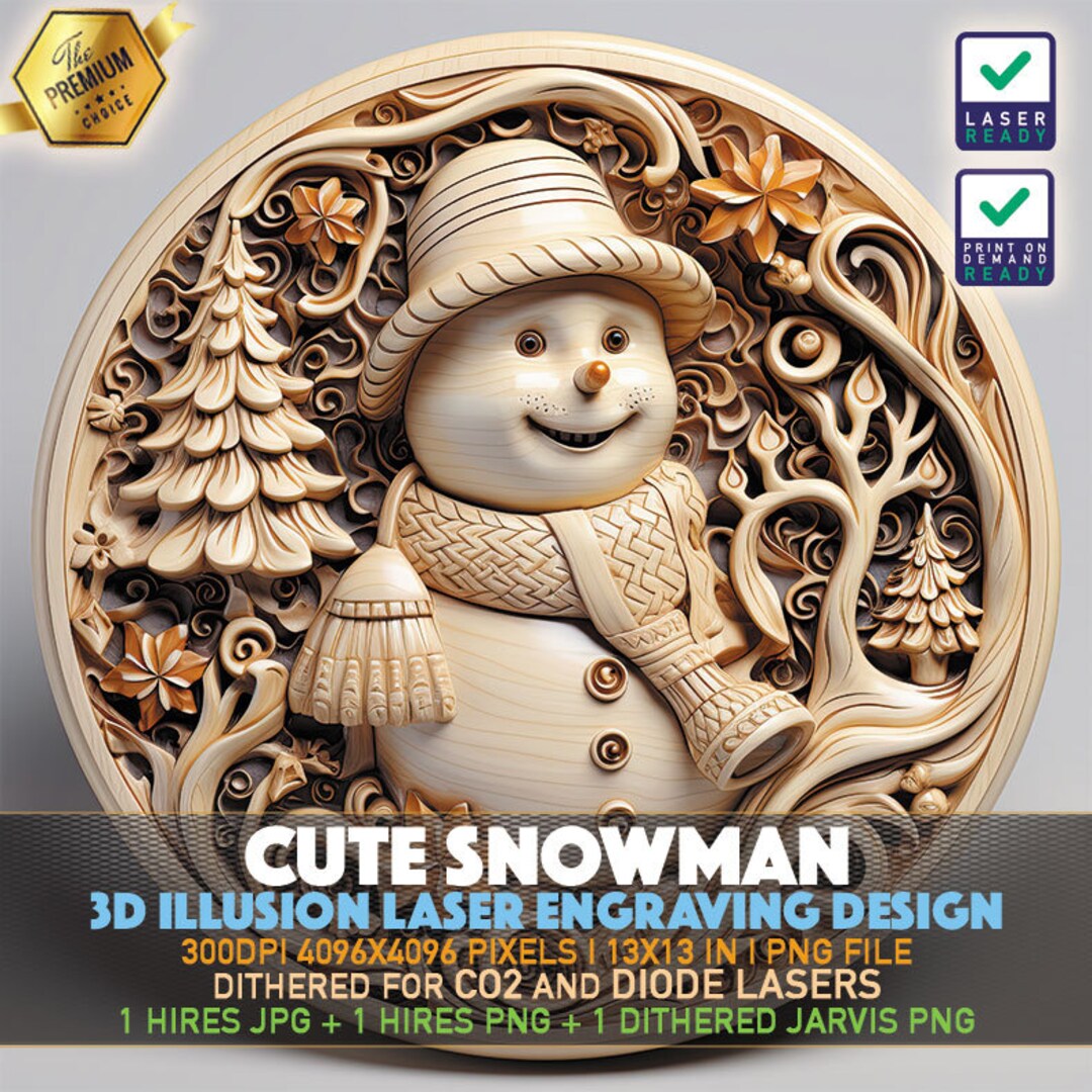 Laser Engraving File | 3D Illusion PNG | Lightburn File | PNG Engraving ...