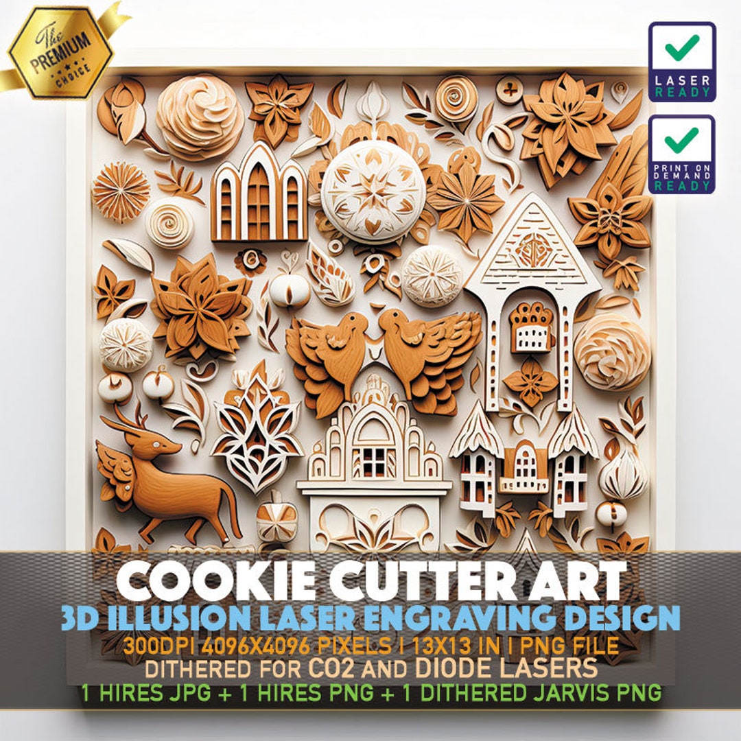 Laser Engraving File | 3D Illusion PNG | Lightburn File | PNG Engraving ...