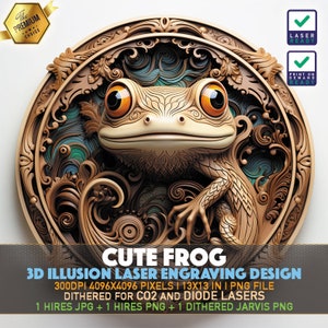 Laser Engraving File | 3D Illusion PNG | Lightburn File | PNG Engraving ...