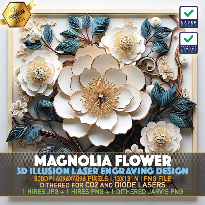 Laser Engraving File 3D Illusion PNG Lightburn File PNG Engraving ...