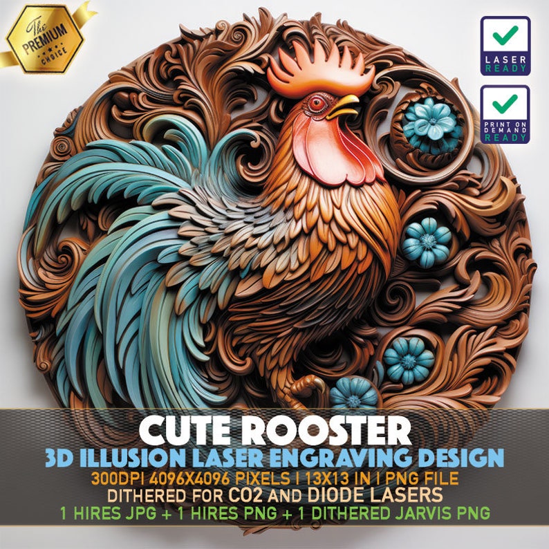 Laser Engraving File | 3D Illusion PNG | Lightburn File | PNG Engraving ...