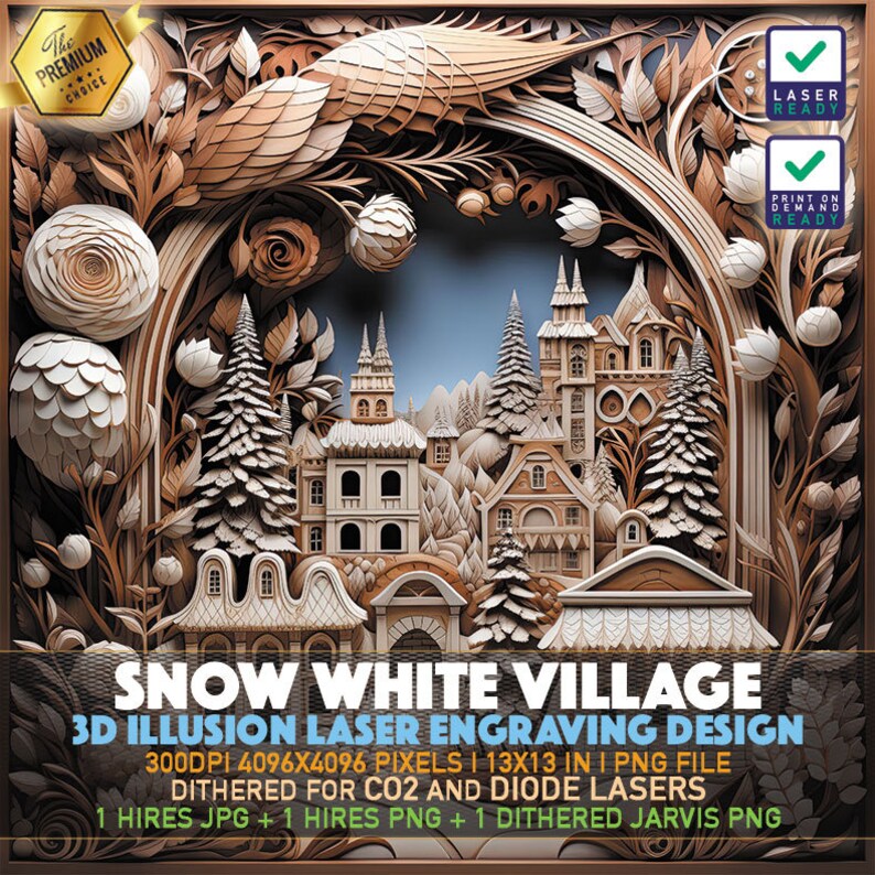 Laser Engraving File | 3D Illusion PNG | Lightburn File | PNG Engraving ...