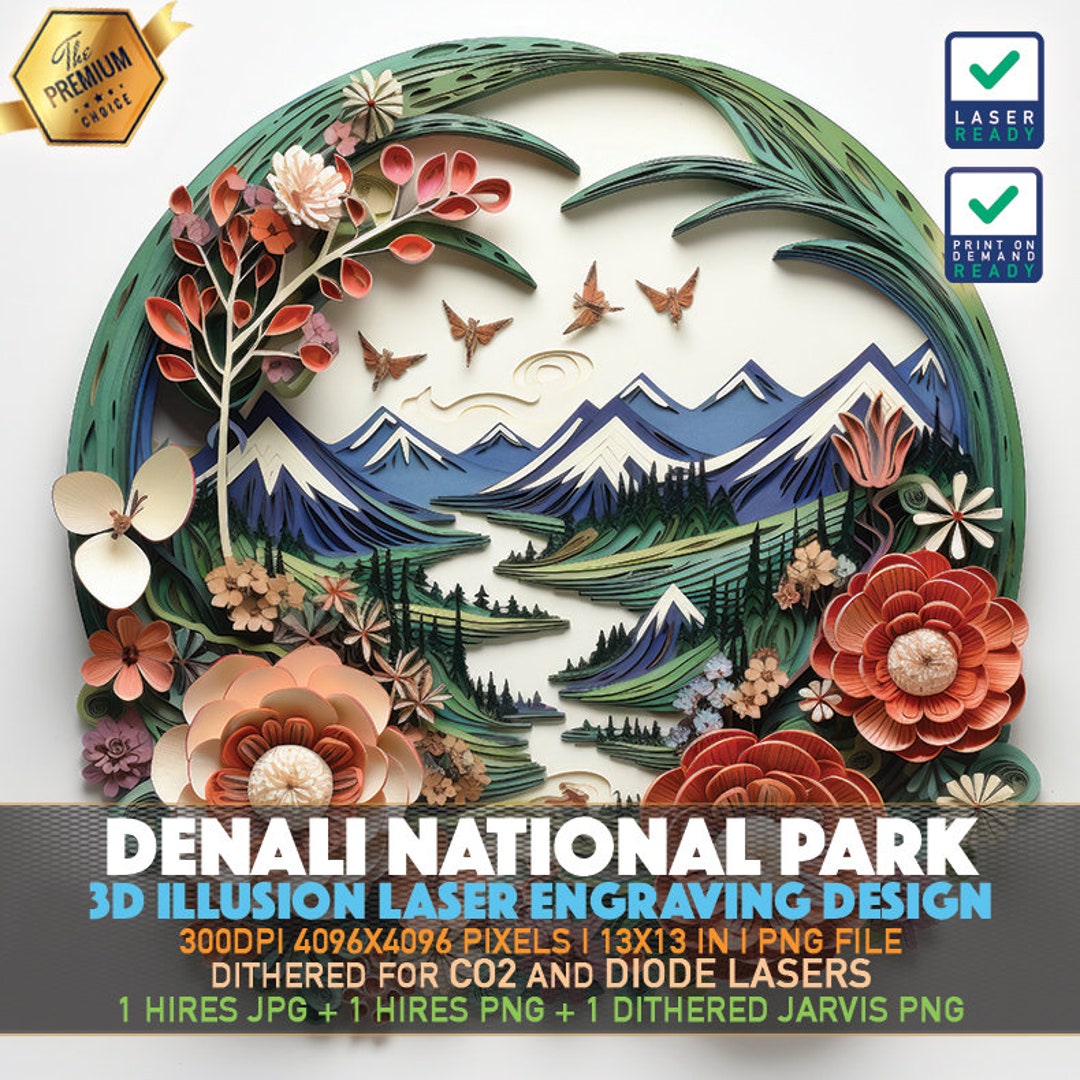 Laser Engraving File | 3D Illusion PNG | Lightburn File | PNG Engraving ...