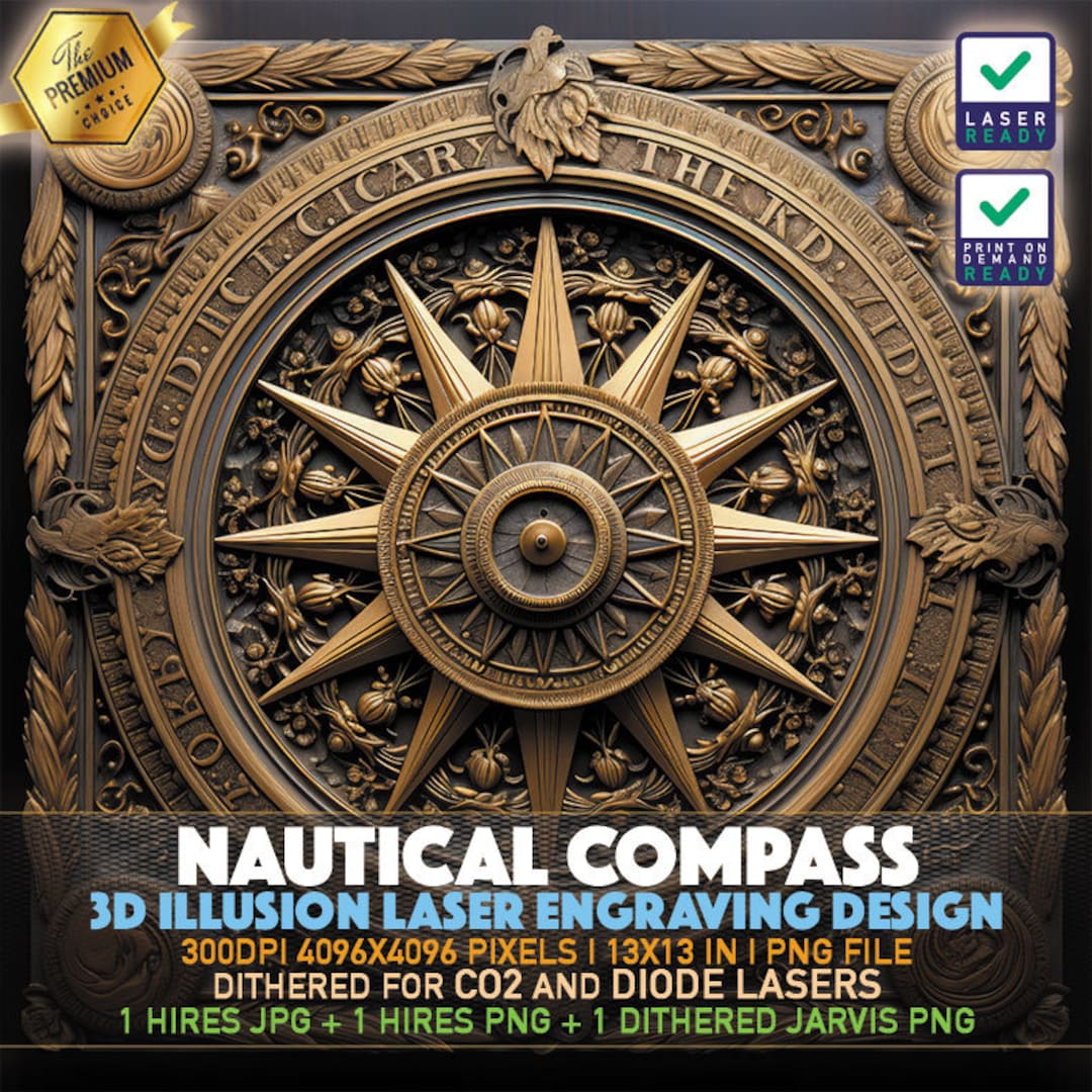 Laser Engraving File | 3D Illusion PNG | Lightburn File | PNG Engraving ...