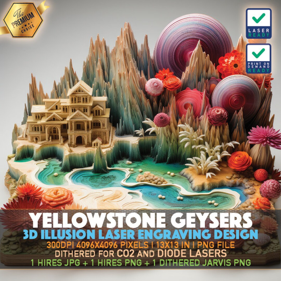 Laser Engraving File | 3D Illusion PNG | Lightburn File | PNG Engraving ...