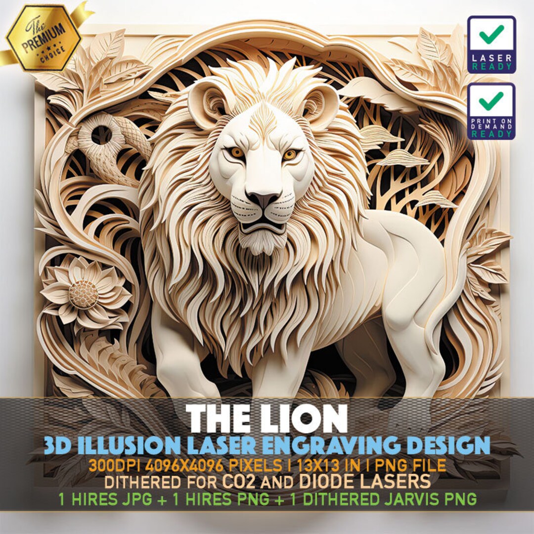 Laser Engraving File | 3D Illusion PNG | Lightburn File | PNG Engraving ...