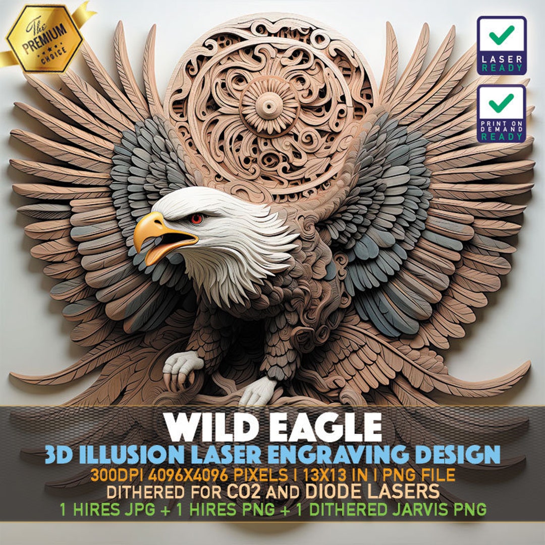 Laser Engraving File | 3D Illusion PNG | Lightburn File | PNG Engraving ...