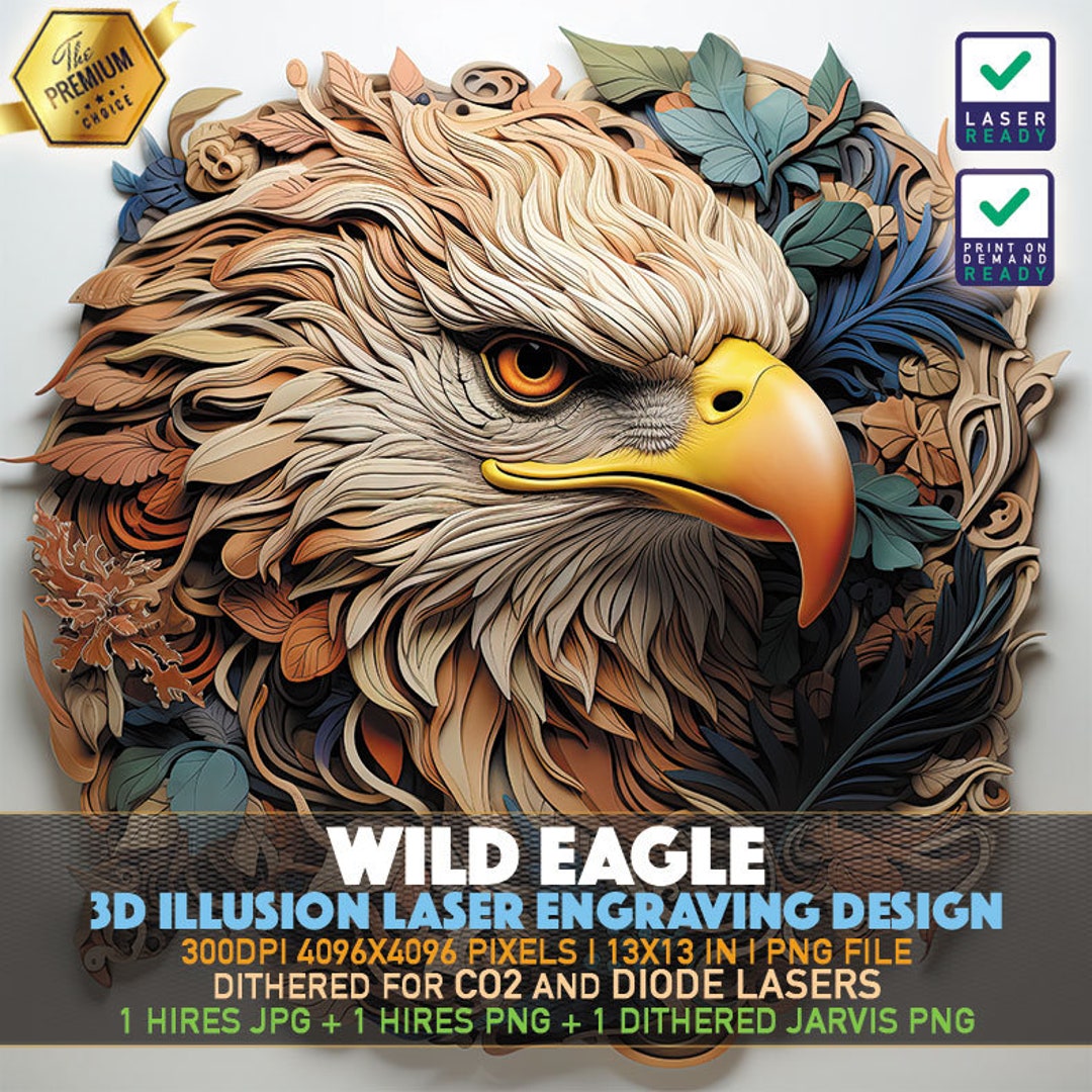 Laser Engraving File | 3D Illusion PNG | Lightburn File | PNG Engraving ...